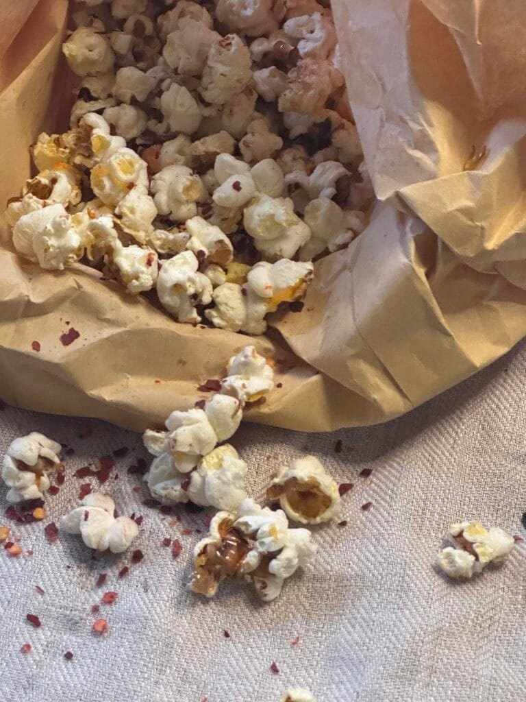 Stovetop Popcorn with Butter and Cheese » Chick In Apron
